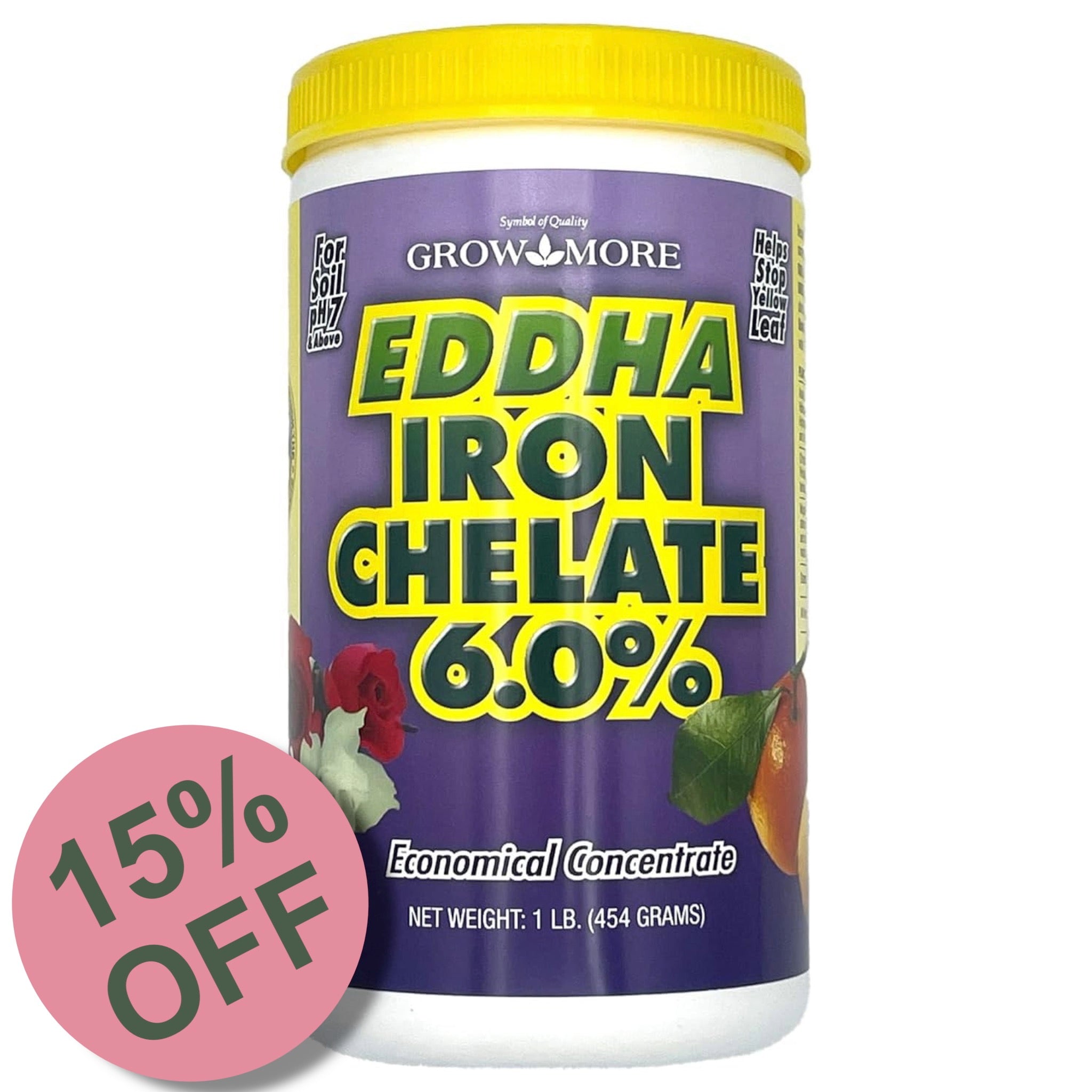 Grow More EDDHA IRON CHELATE 6% (1 lb) – Garden Answer