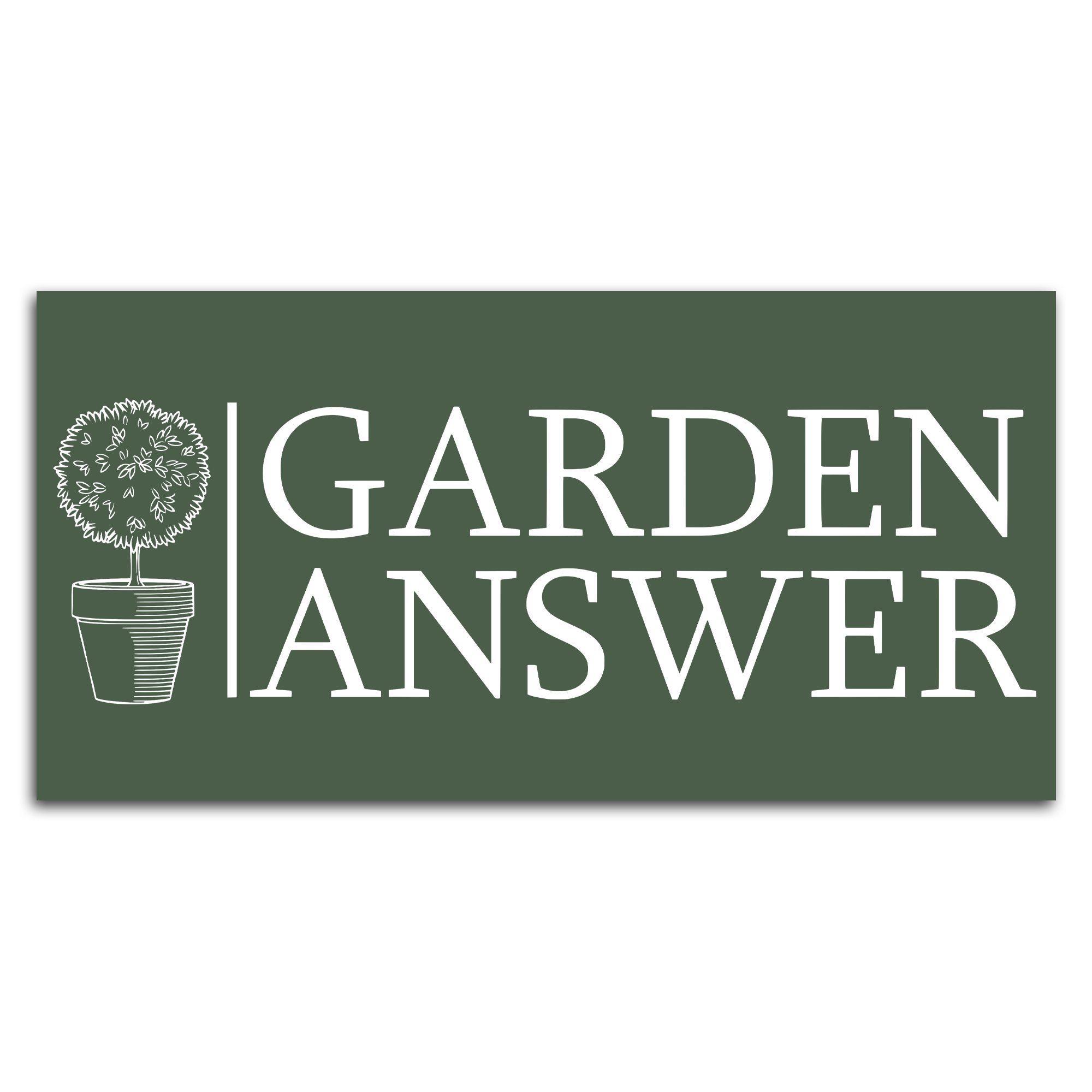 Garden Answer Sticker - Green